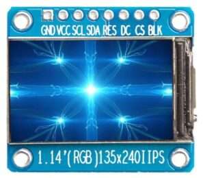 Buy 1.14″ Inch 135×240 RGB TFT IPS LCD Module – 8-Pin ST7789 Display ...
