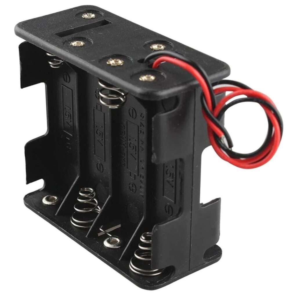 Buy 8xAA 12V Battery Holder Case – Clip Slot Storage Box for 12V Power ...