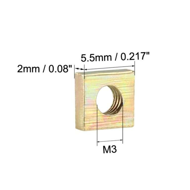Buy Square Nut M3 (3mm) Stainless Steel Online | Fast Shipping – Shokitech